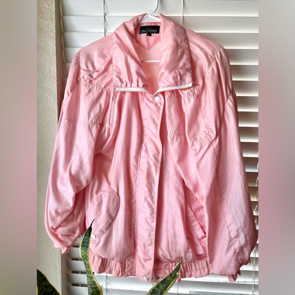 Vintage | Jackets & Coats | Vintage Chili Pepper Pink Jacket | Poshmark